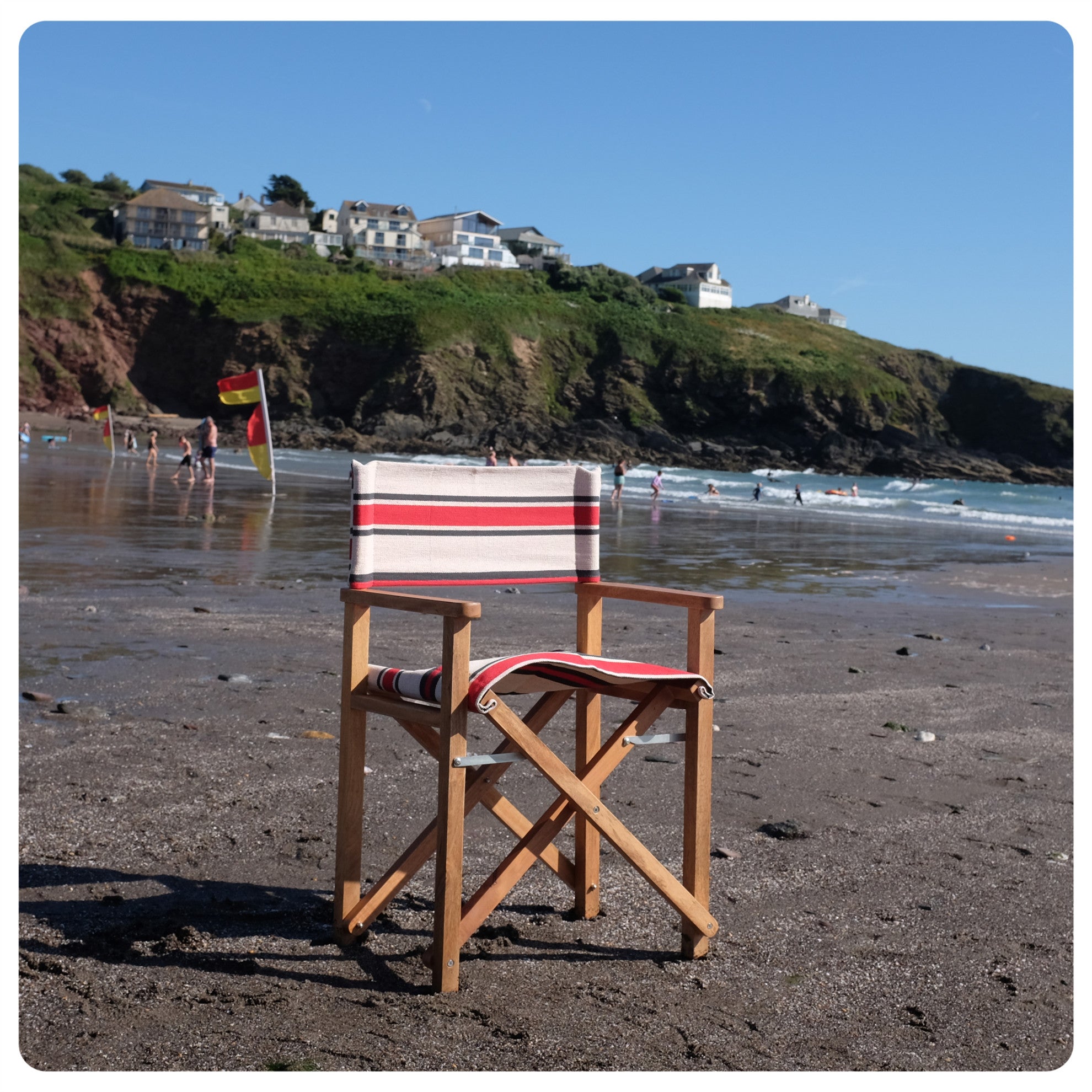 Medici Mango Wood Director's Chair | Folding Beach Chair | Picnic Chair ...