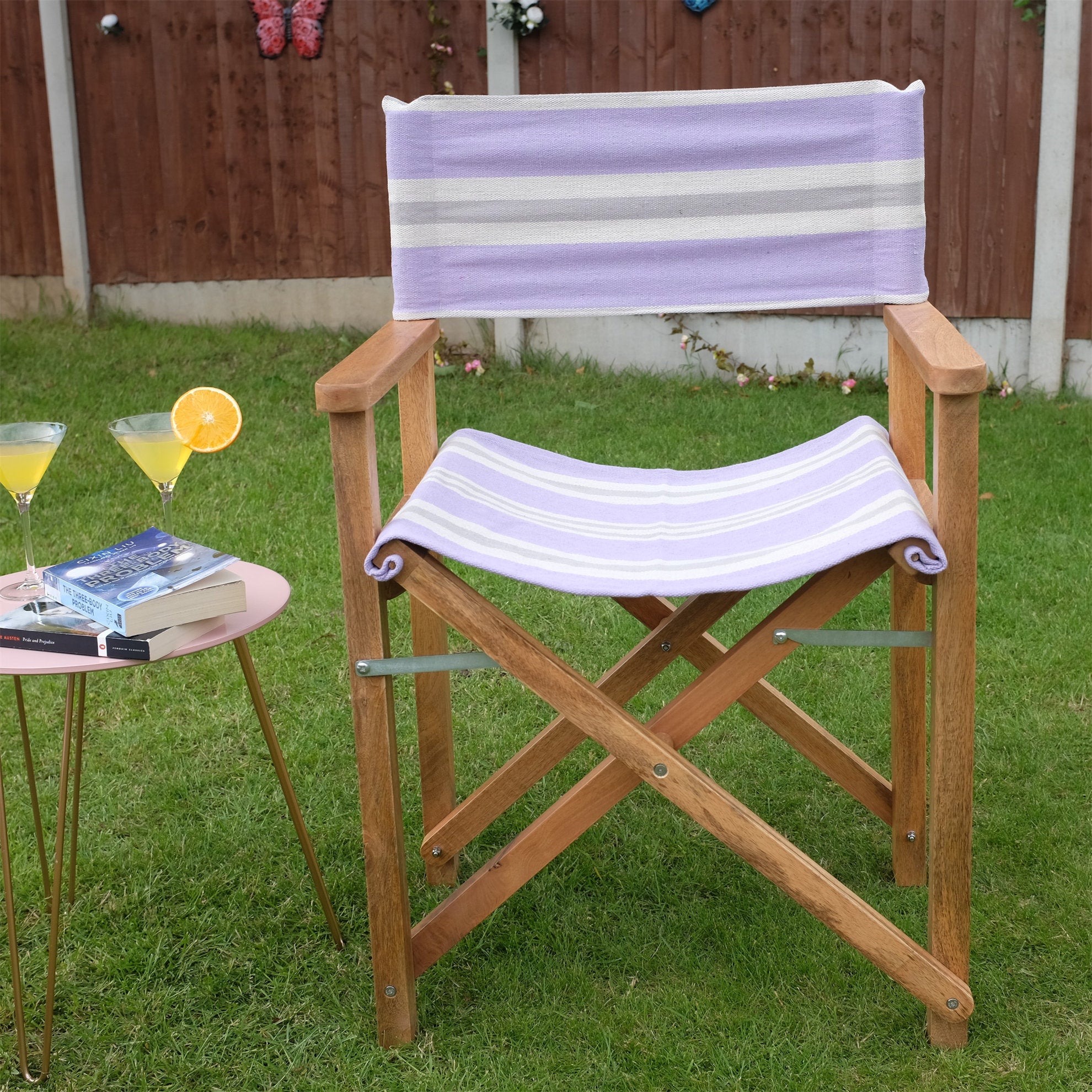 Provence Wooden Director's Chair | Folding Picnic Chair | Beach Chair ...